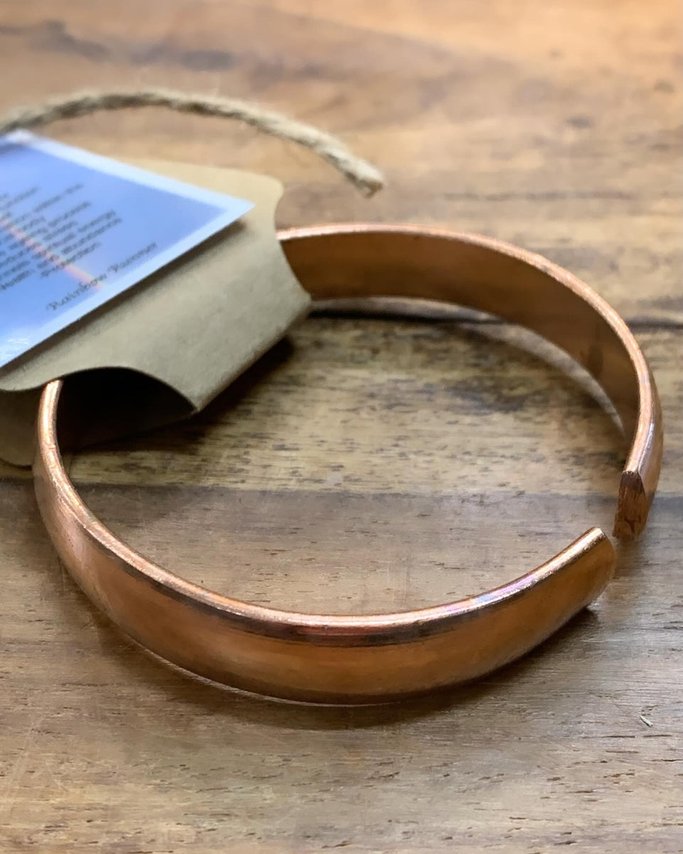 Adjustable Copper Bracelet with rounded edges – Rainbow Runner Hamilton