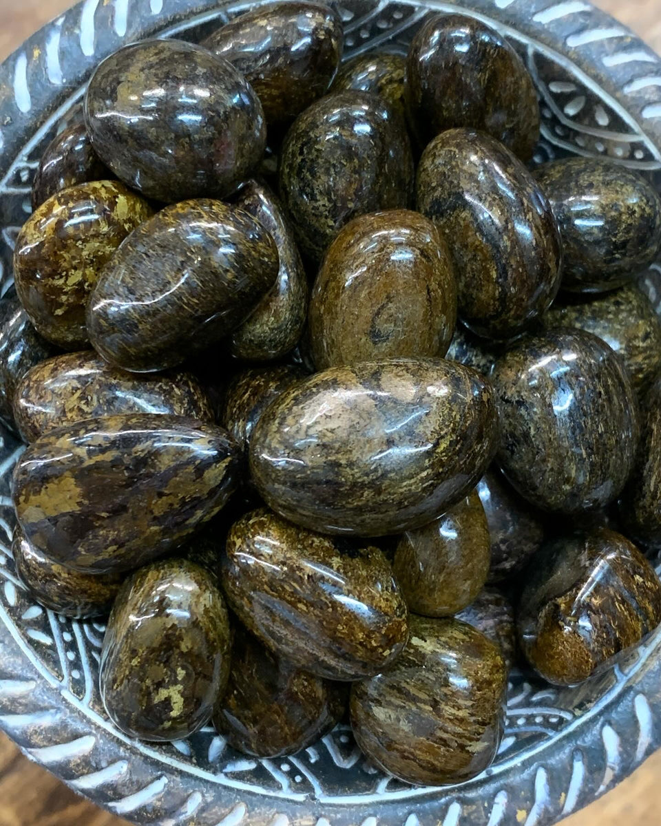 Bronzite Tumble Stone – Rainbow Runner Hamilton